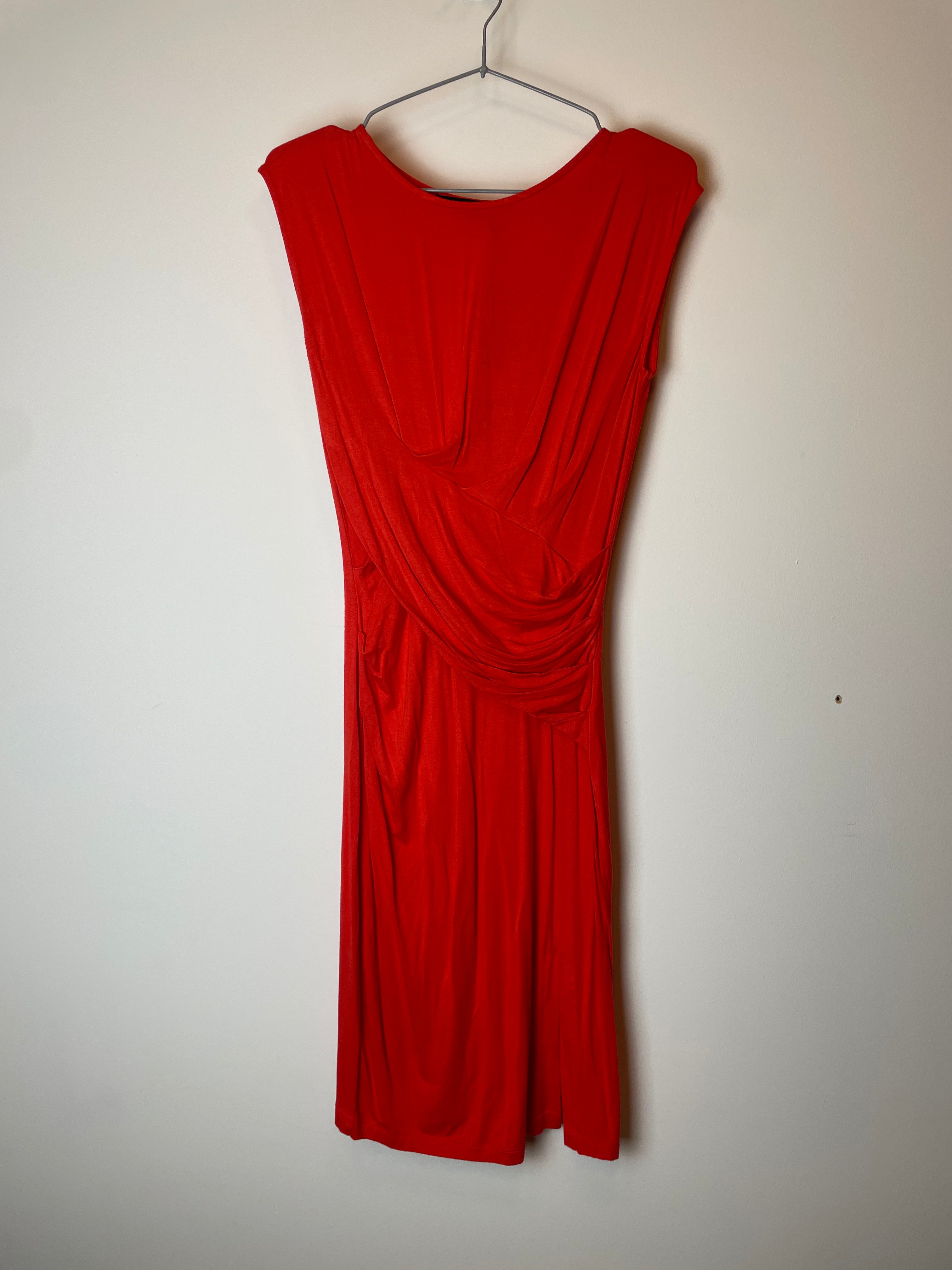 Vintage French Connection Orange Asymmetrical Bodycon Dress – The ...